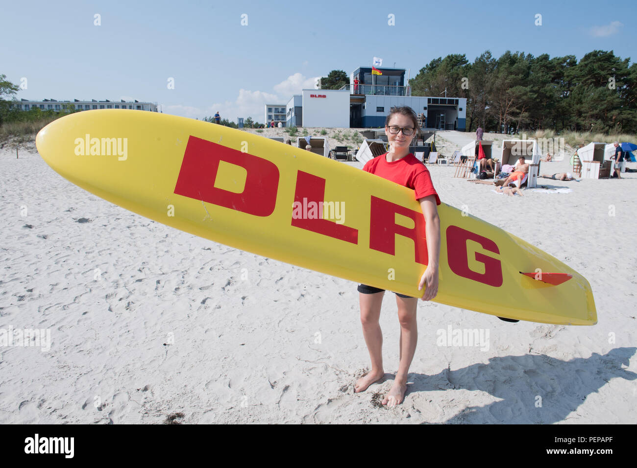 Binz, Germany. 16th Aug, 2018. Franziska Schuett from Monheim ...