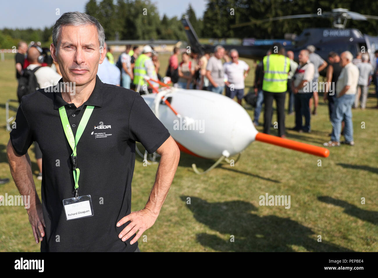 17 August 2018, Germany, Geyer: Richard Gloaguen, Head of the ...