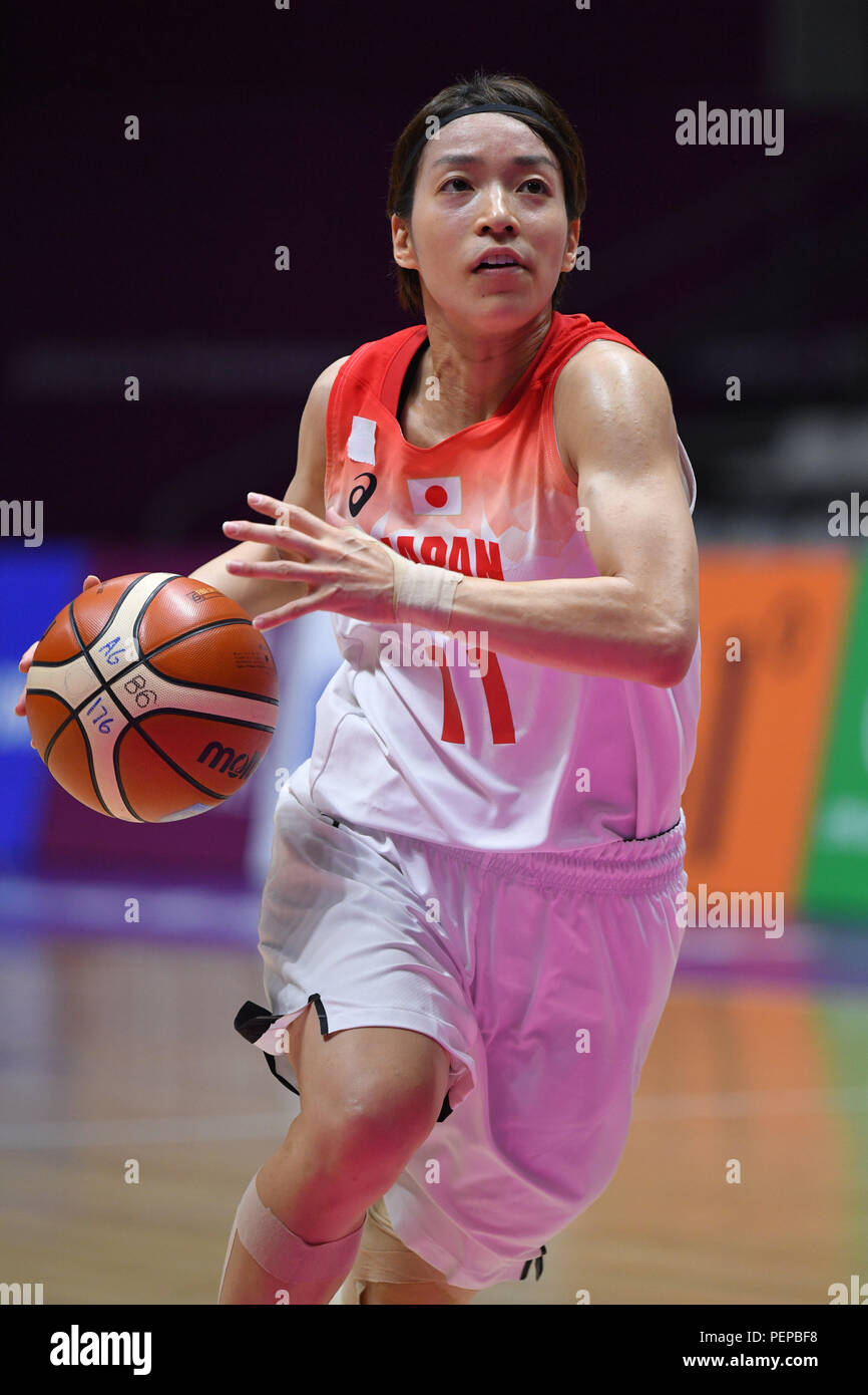 Jakarta, Indonesia. Credit: MATSUO. 17th Aug, 2018. Mio Shinozaki (JPN) Basketball : Women's ...