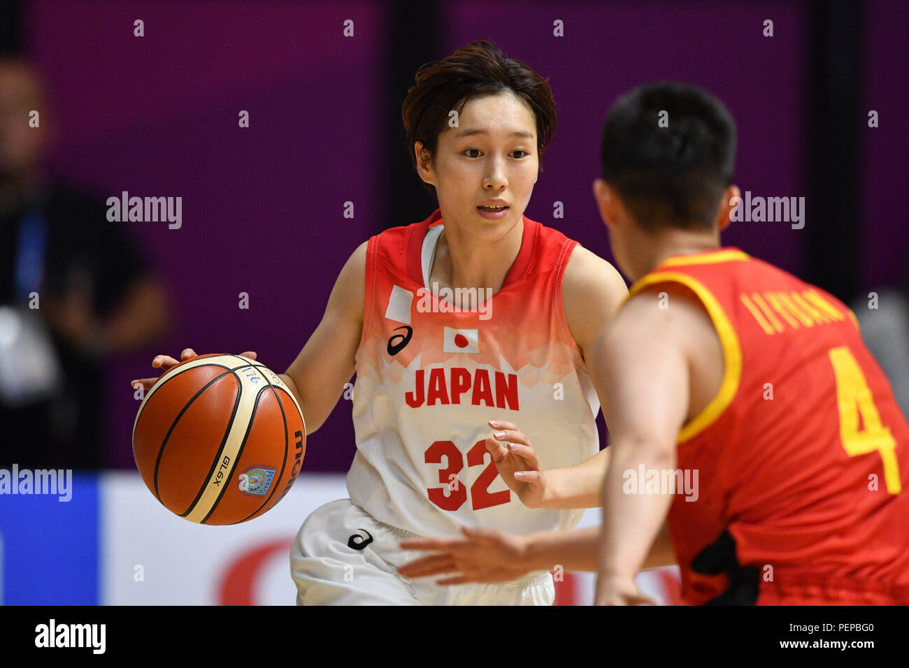 Jakarta, Indonesia. Credit: MATSUO. 17th Aug, 2018. Saori Miyazaki (JPN) Basketball : Women's ...