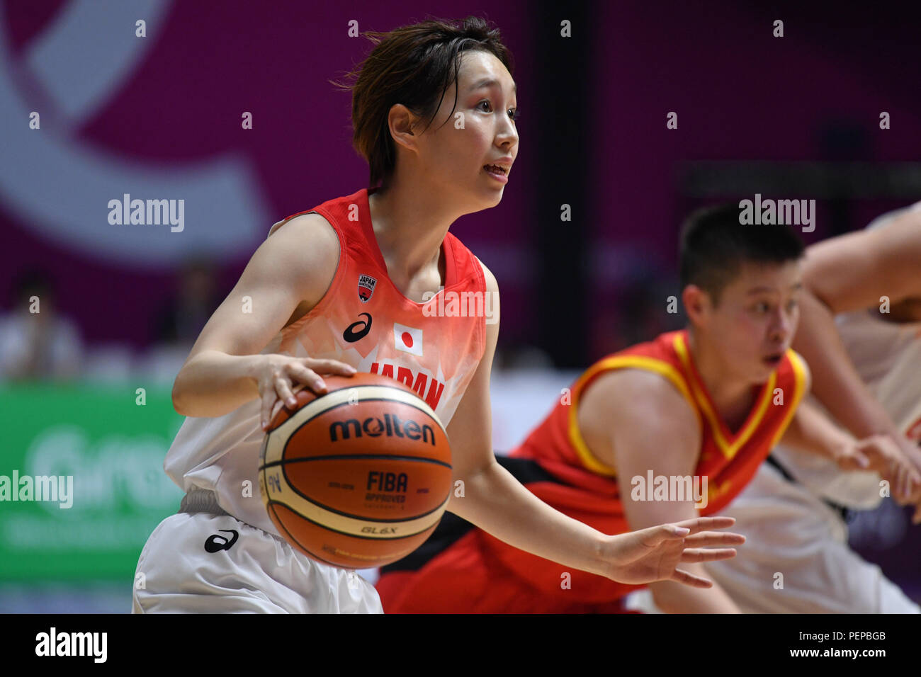 Jakarta, Indonesia. Credit: MATSUO. 17th Aug, 2018. Saori Miyazaki (JPN) Basketball : Women's ...