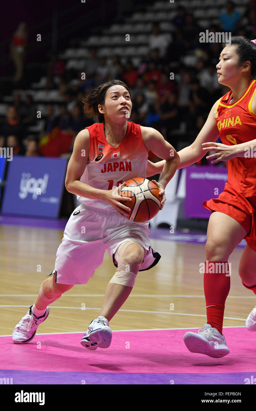 Jakarta, Indonesia. Credit: MATSUO. 17th Aug, 2018. Mio Shinozaki (JPN) Basketball : Women's ...