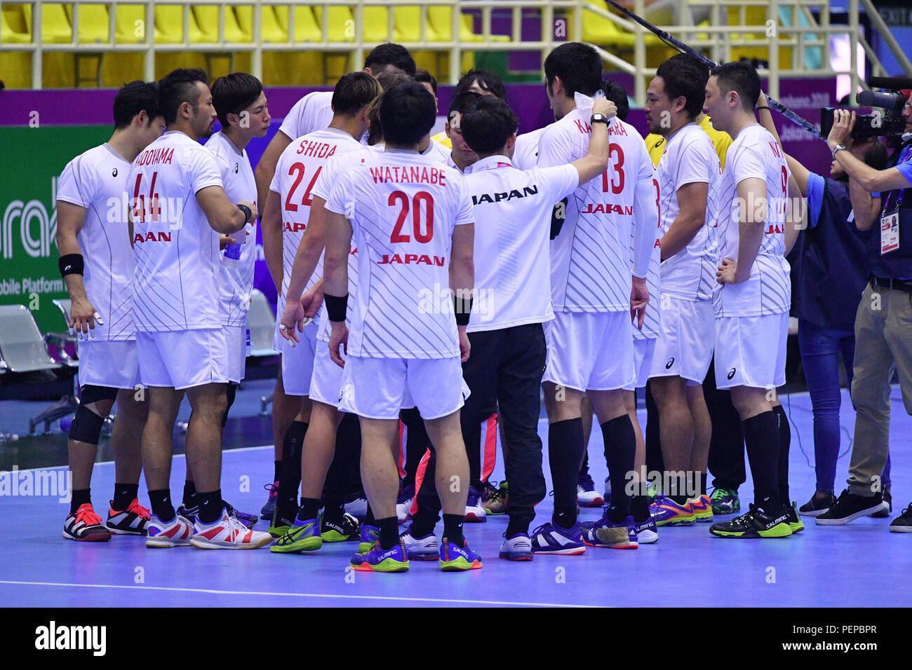 Jakarta, Indonesia. Credit: MATSUO. 17th Aug, 2018. Japan team group ...
