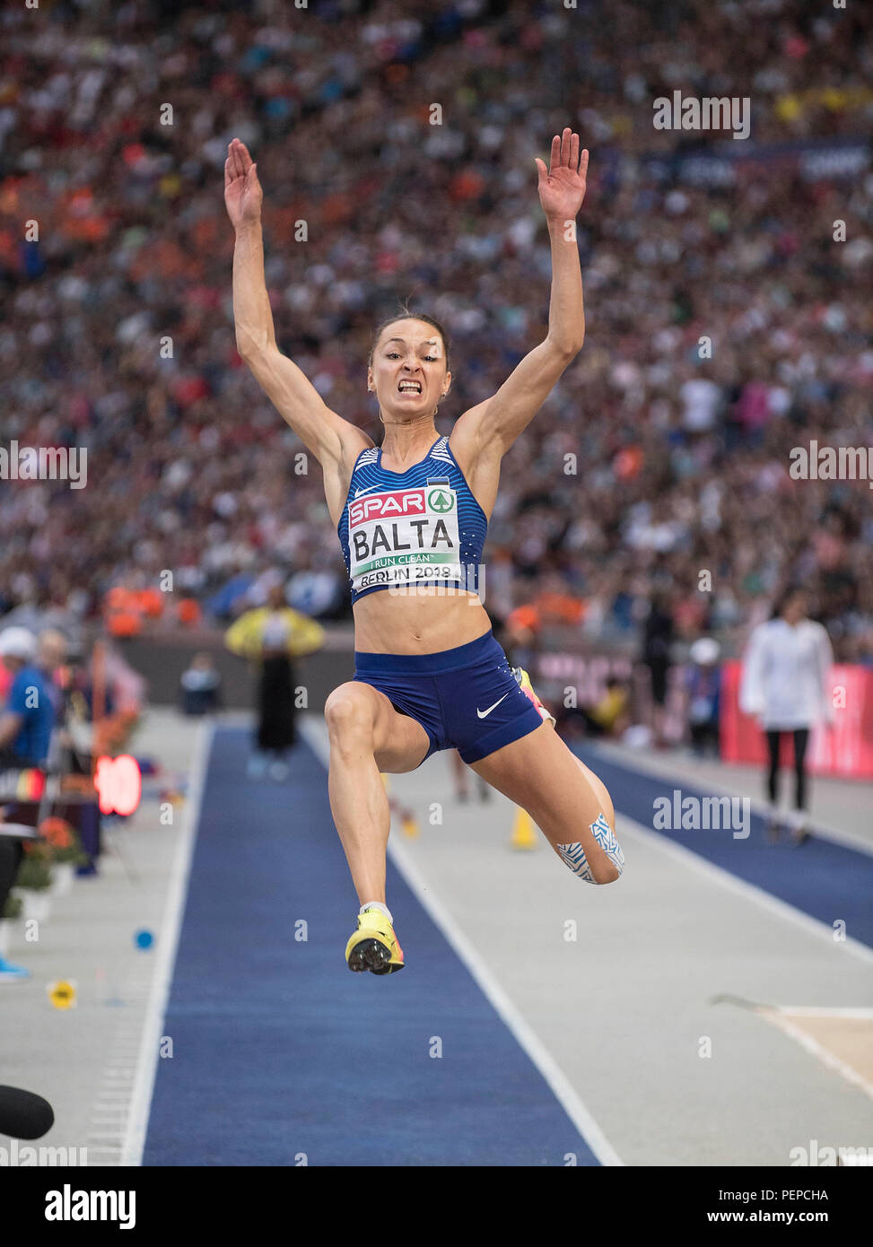 Berlin, Deutschland. 11th Aug, 2018. Ksenija BALTA, EST, action. Final ...