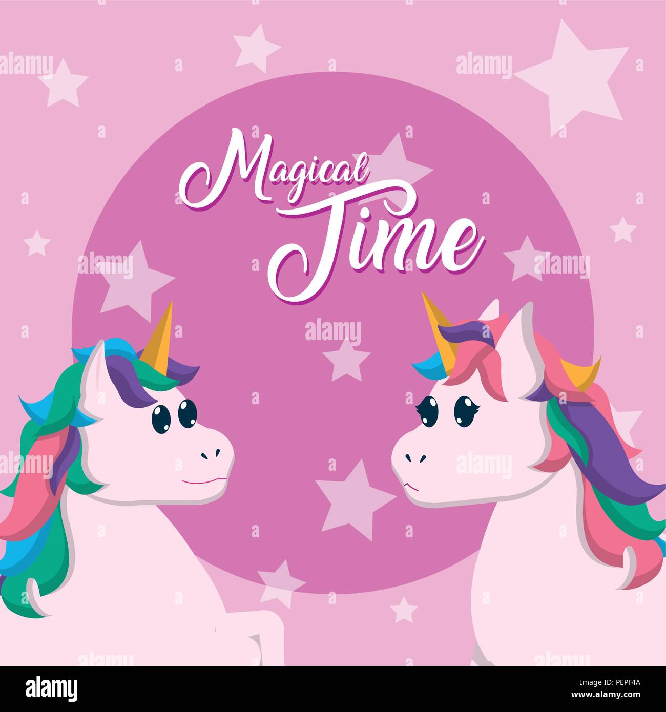 Magical time card Stock Vector Image & Art - Alamy