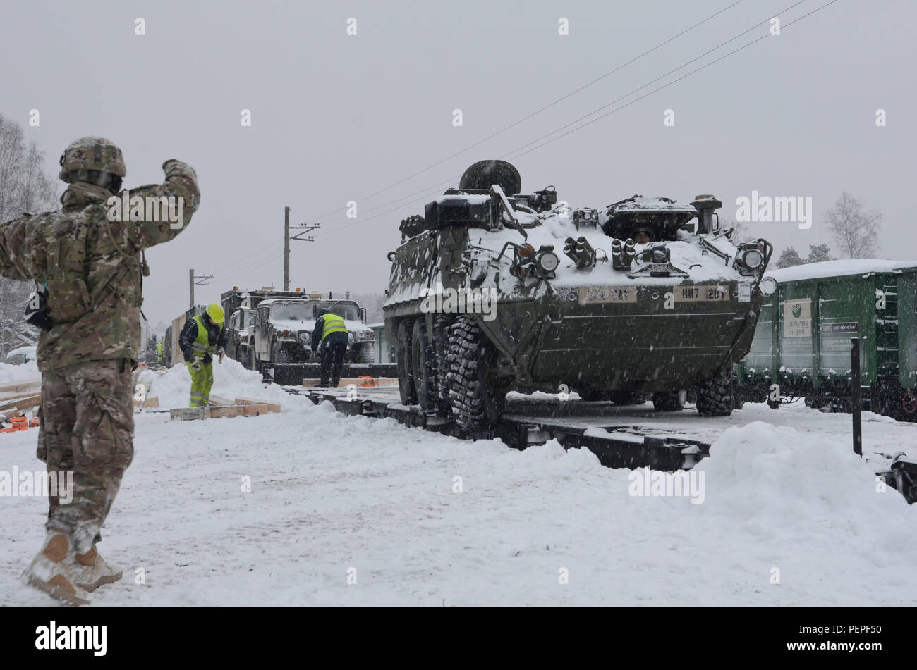 A U.S. Soldier of 3rd Squadron, 2nd Cavalry Regiment, stationed at ...