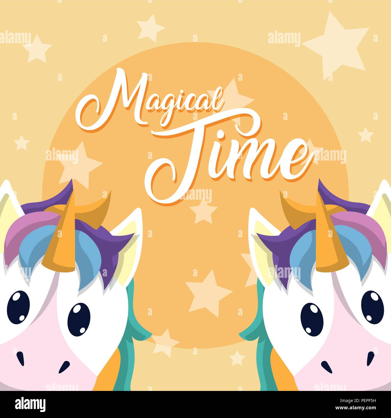 Magical time card Stock Vector Image & Art - Alamy