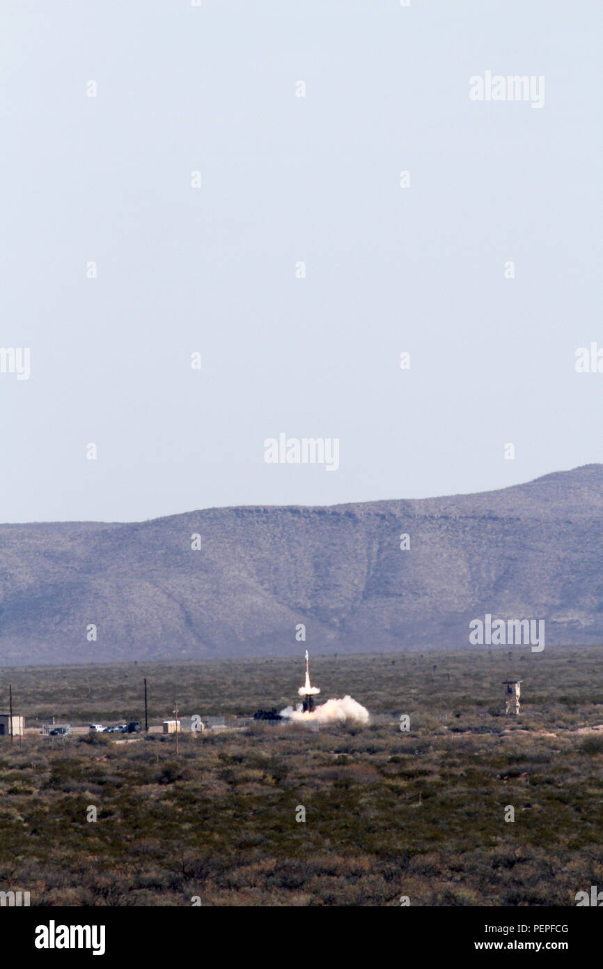 A CHU-Sam missile launches into the air, aimed at an aerial target ...