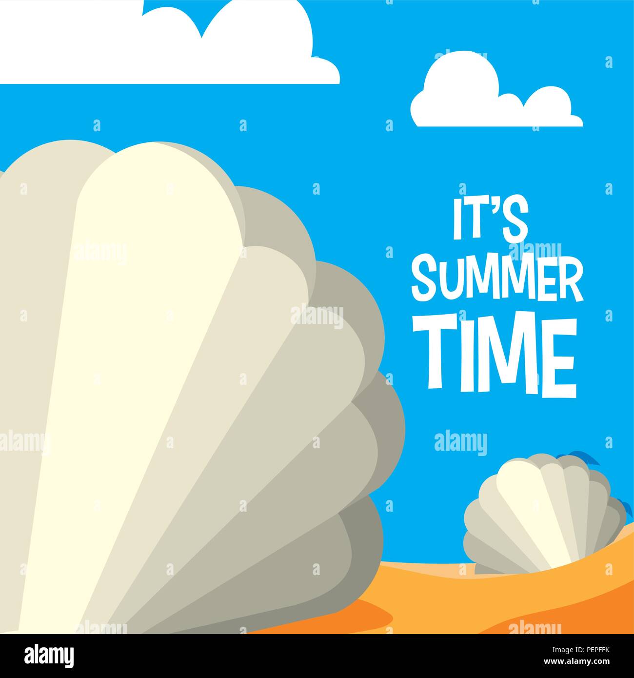 Its summer time card Stock Vector Image & Art - Alamy