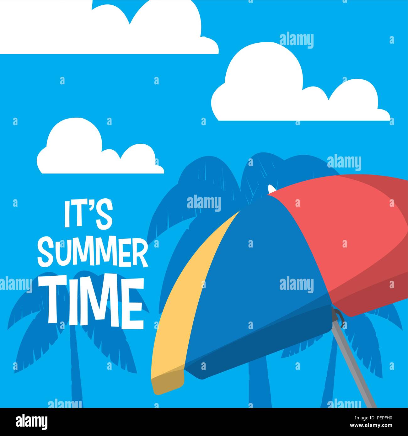 Its summer time card Stock Vector Image & Art - Alamy