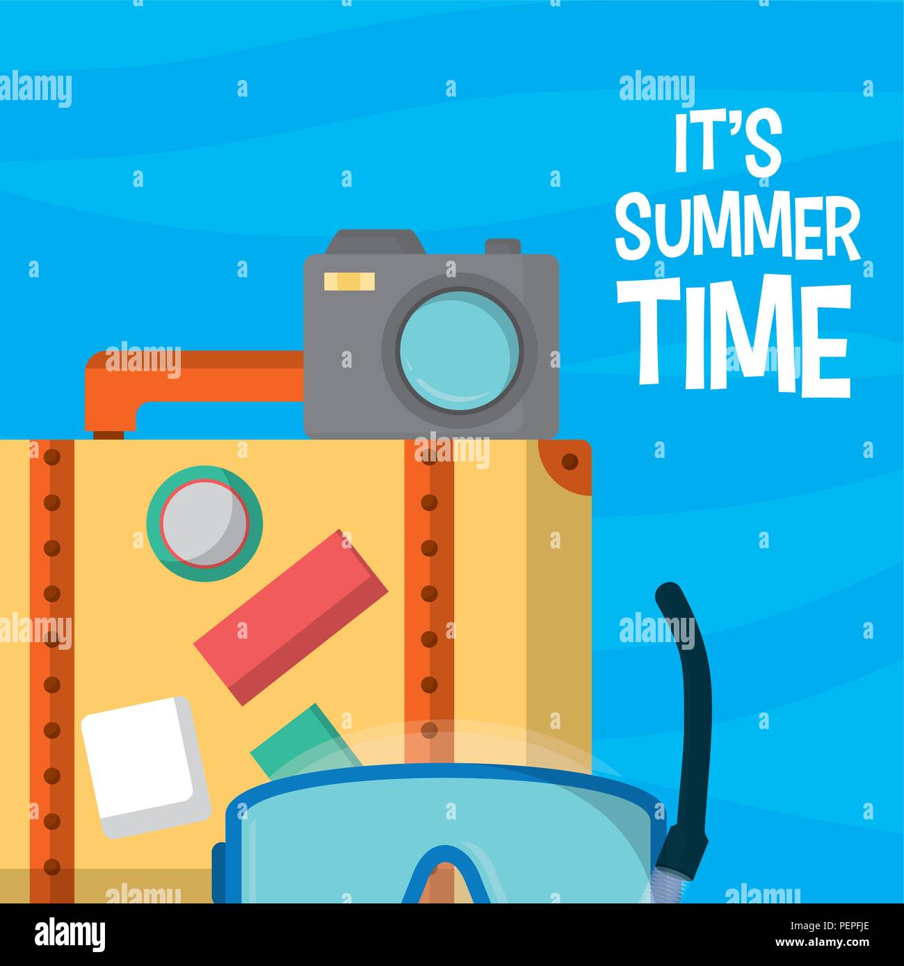 Its summer time card Stock Vector Image & Art - Alamy