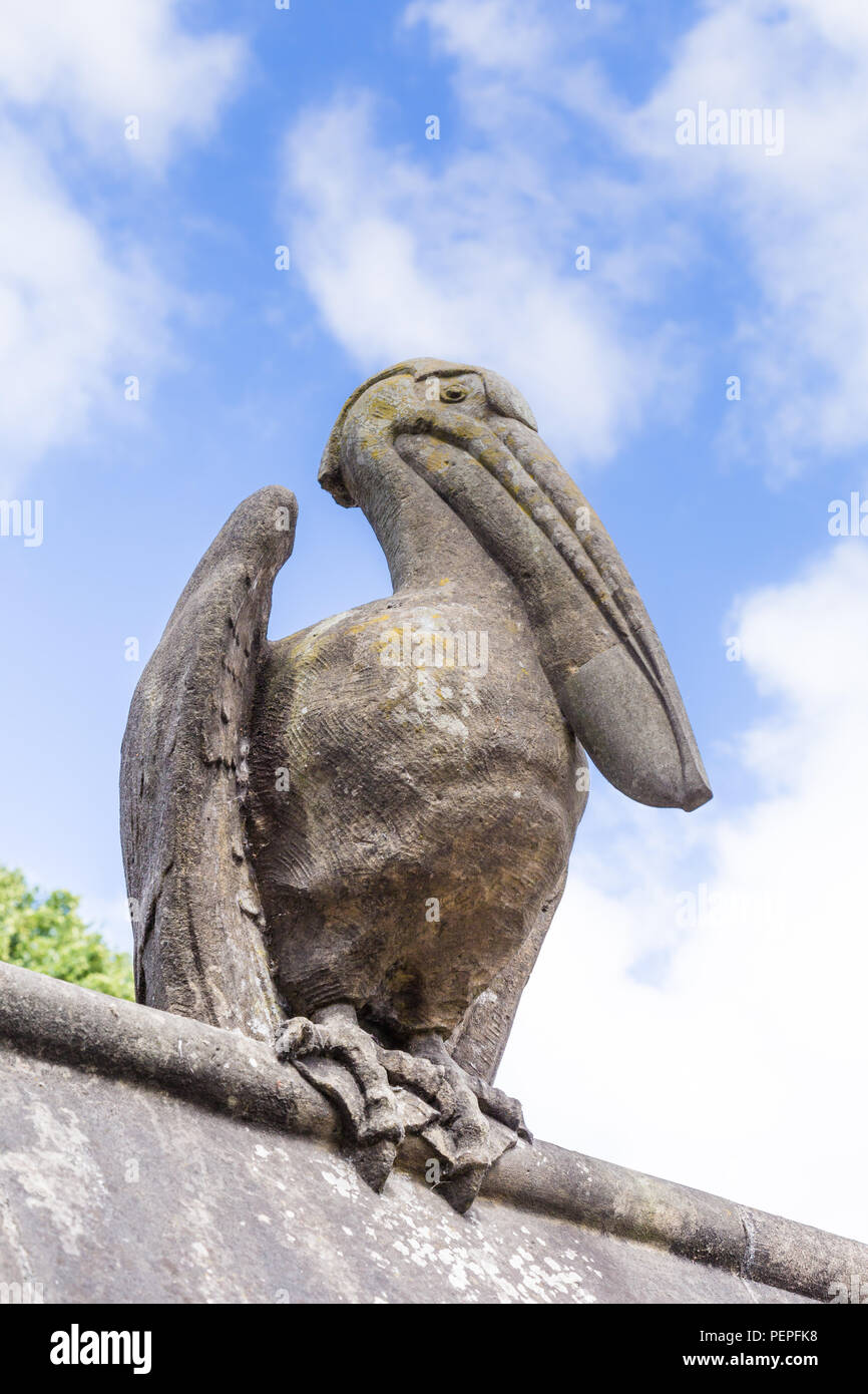 Animal wall near the castle in Cardiff, Wales, UK Stock Photo - Alamy