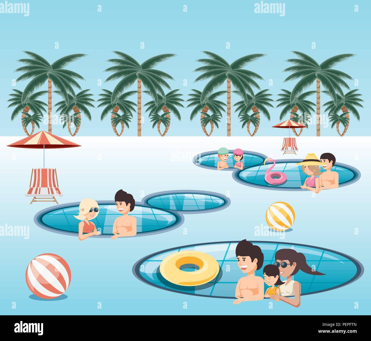 Couples spa Stock Vector Images - Alamy