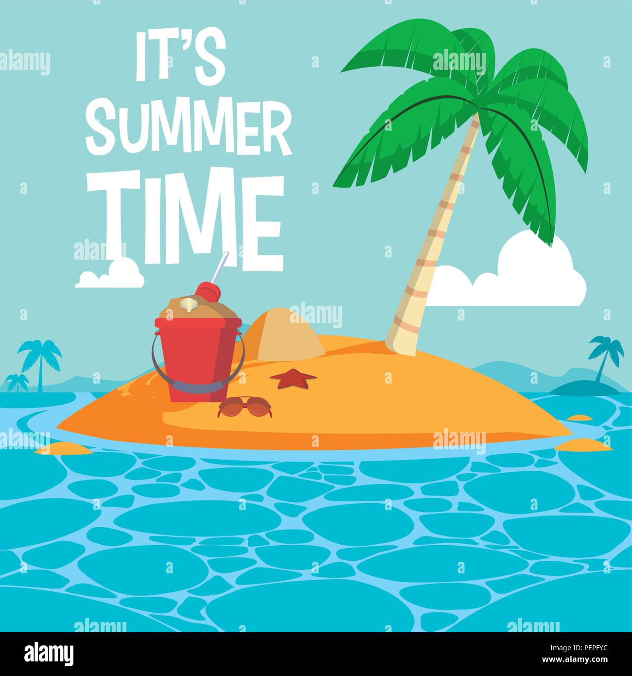 Its summer time card Stock Vector Image & Art - Alamy