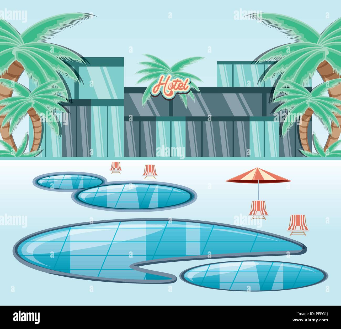 hotel building vacations days vector illustration design Stock Vector ...