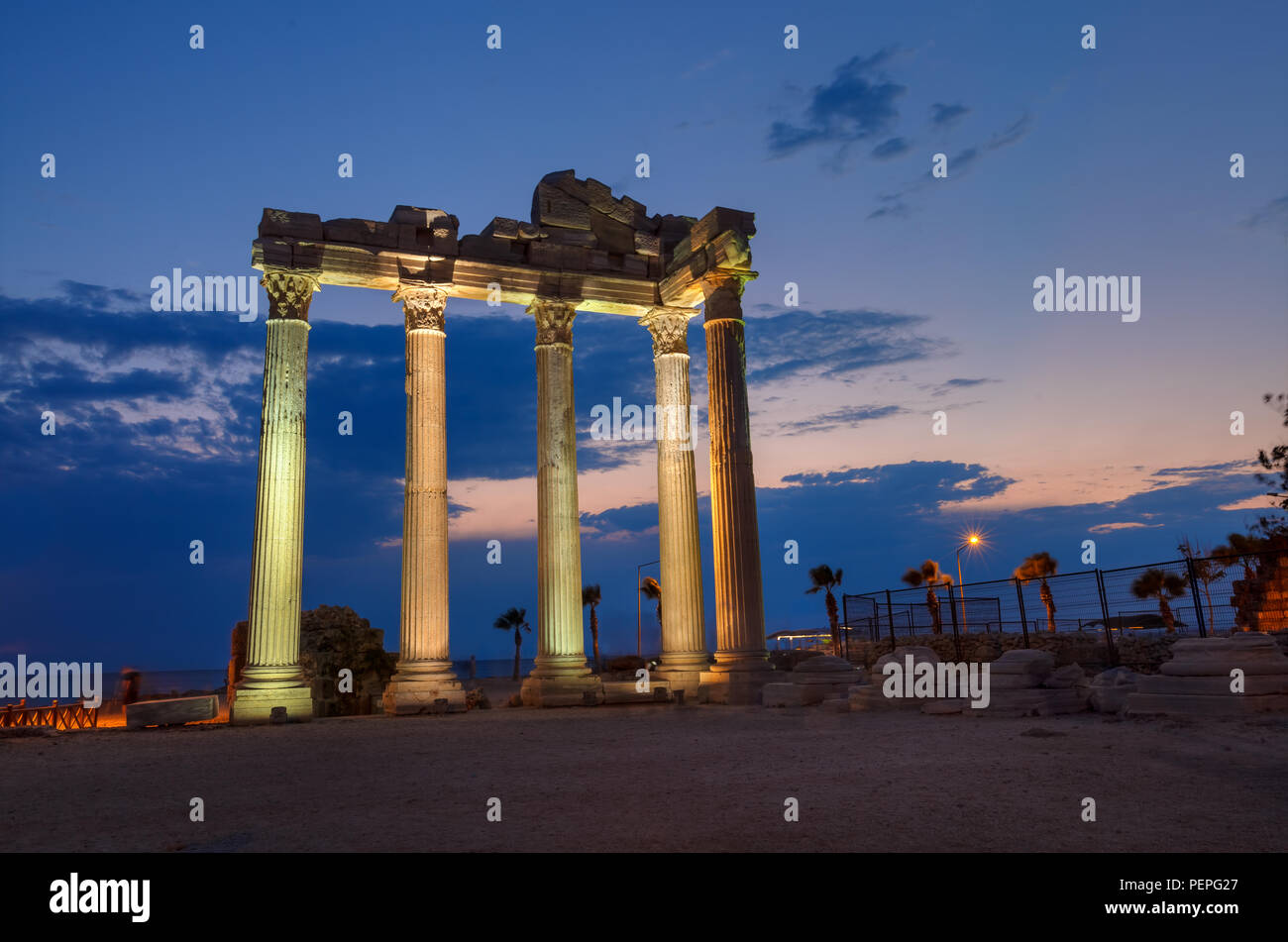 Ruins in Side Antayla, Turkey Stock Photo - Alamy