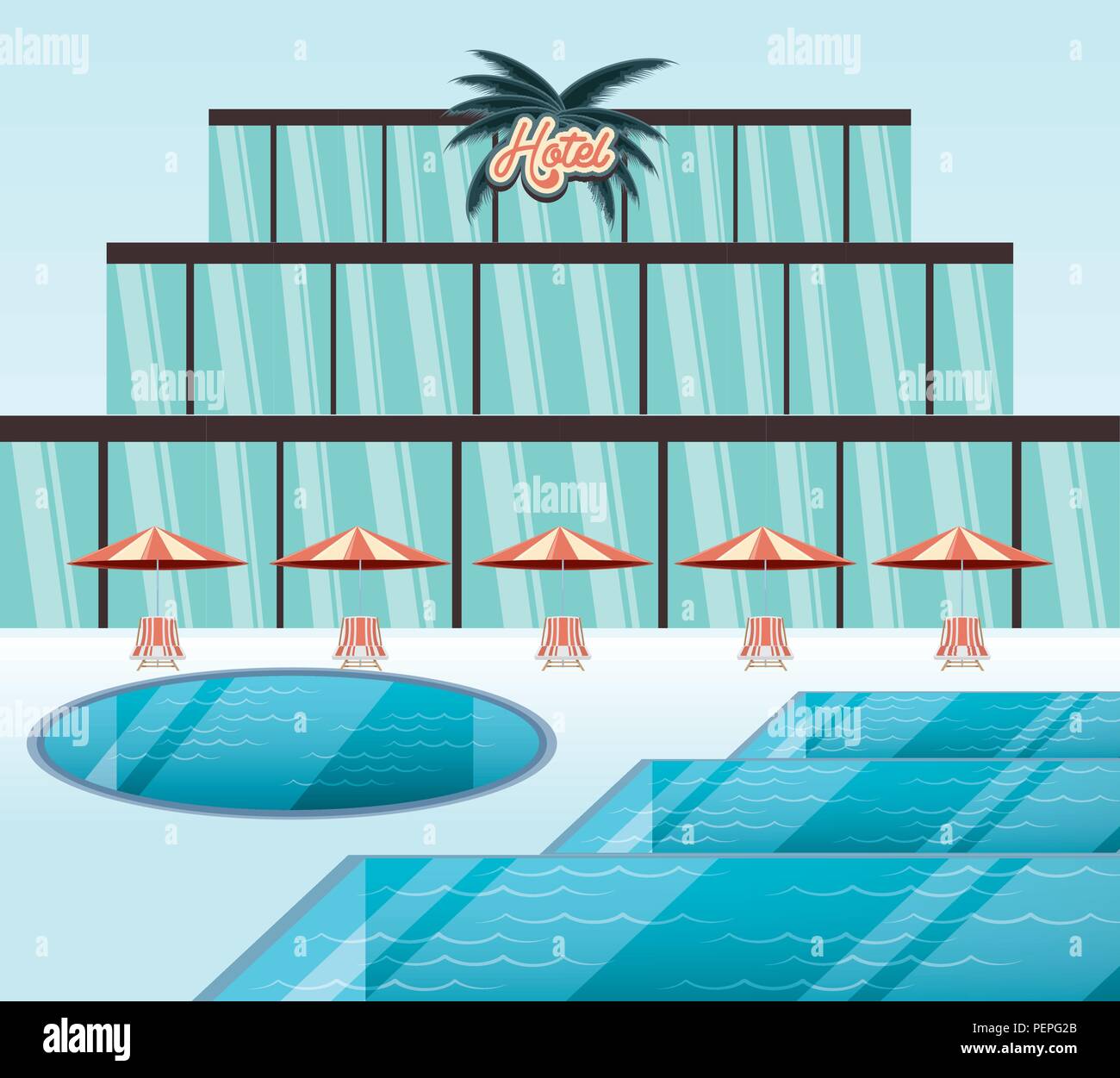 hotel building vacations days vector illustration design Stock Vector ...