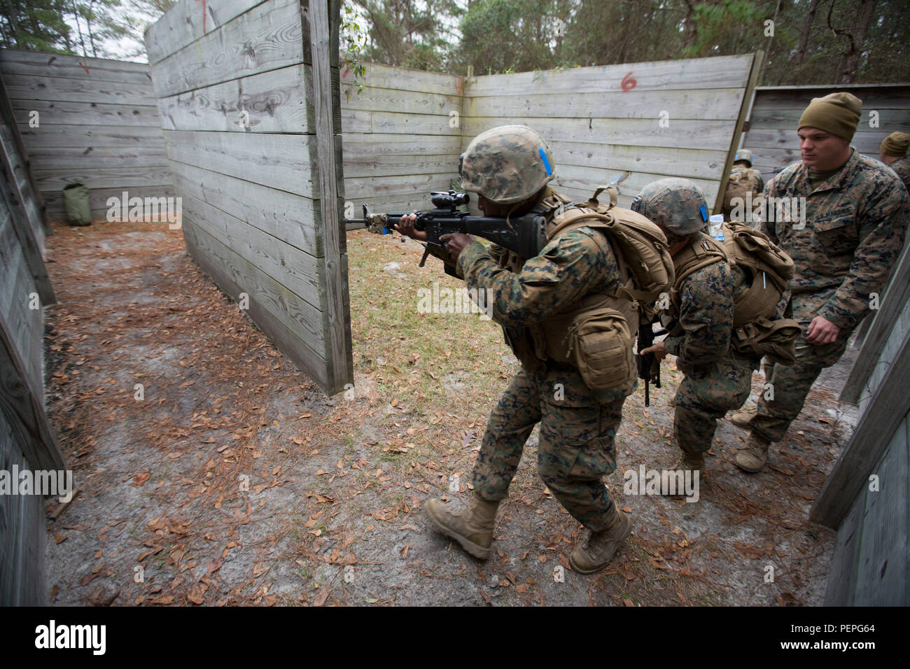 Entry-level U.S. Marines with Delta Company, Infantry Training ...