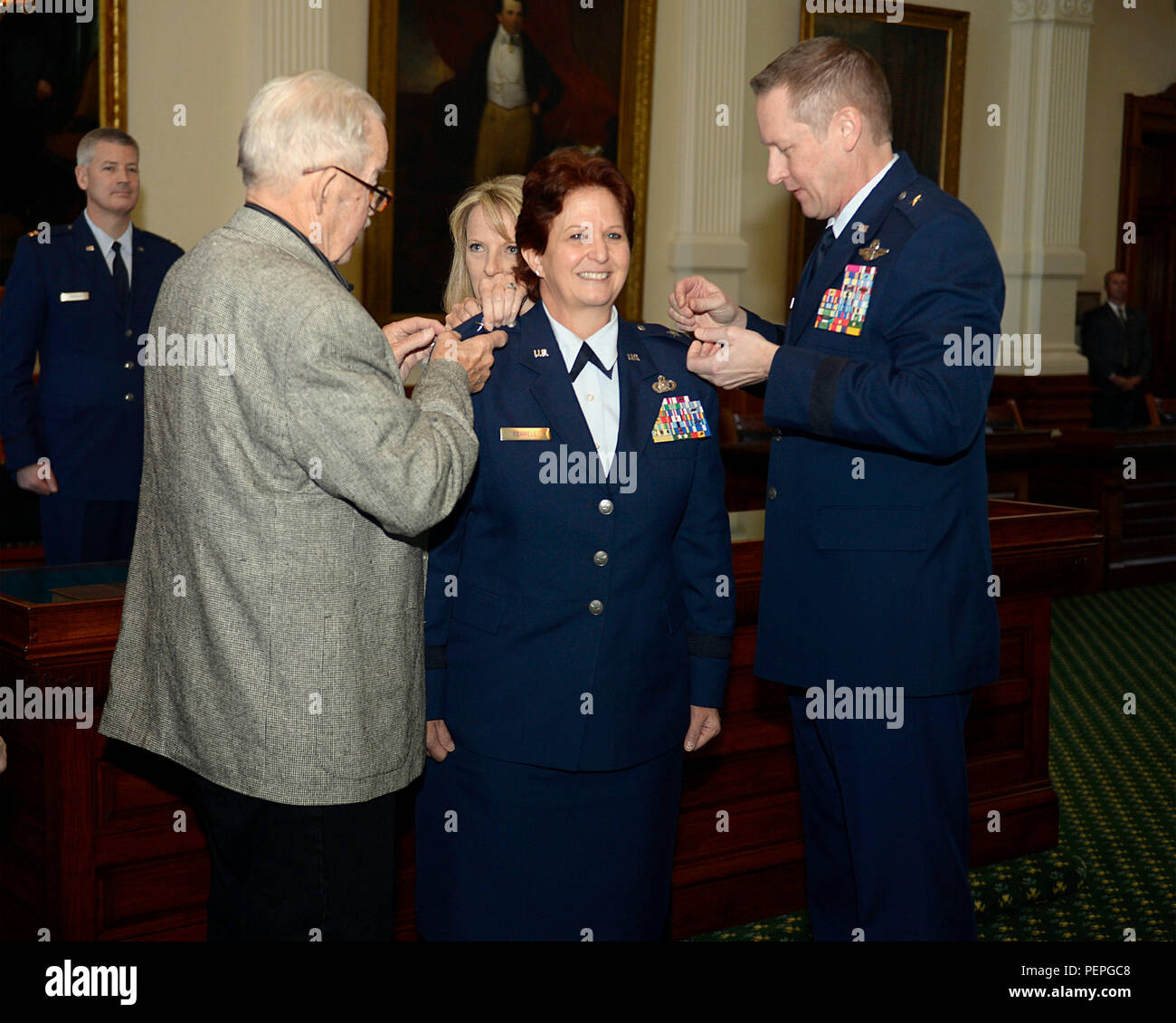 Edward Ferrell, Brig. Gen. Dawn M. Ferrell's father, and Brig. Gen ...