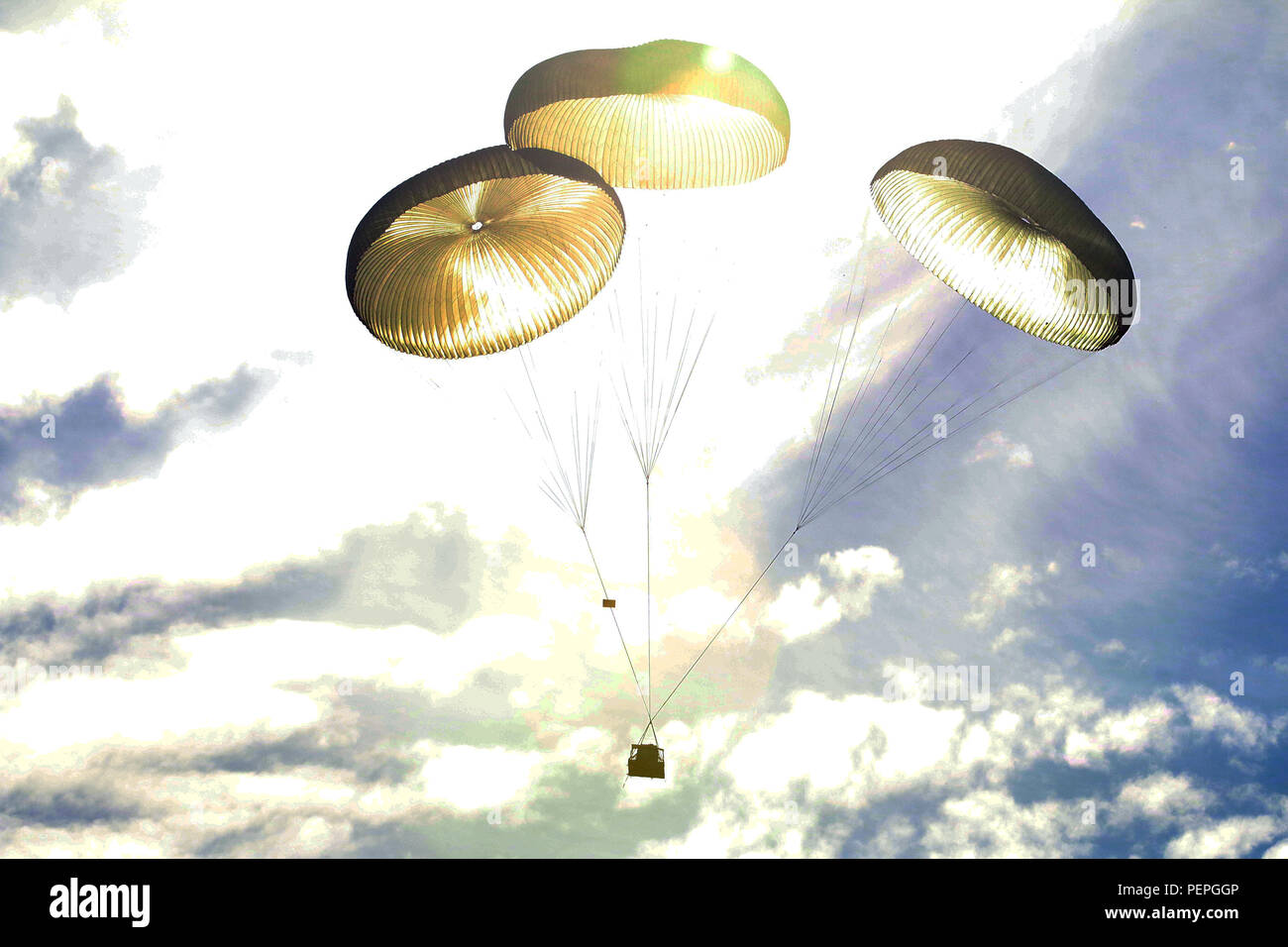 Components of a forward arming and refueling point descend during ...