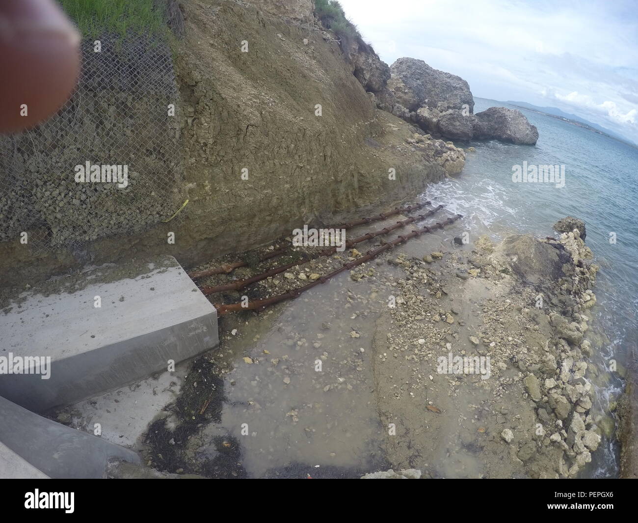 GTMO Cable Landing project site after Underwater Construction Team ONE ...