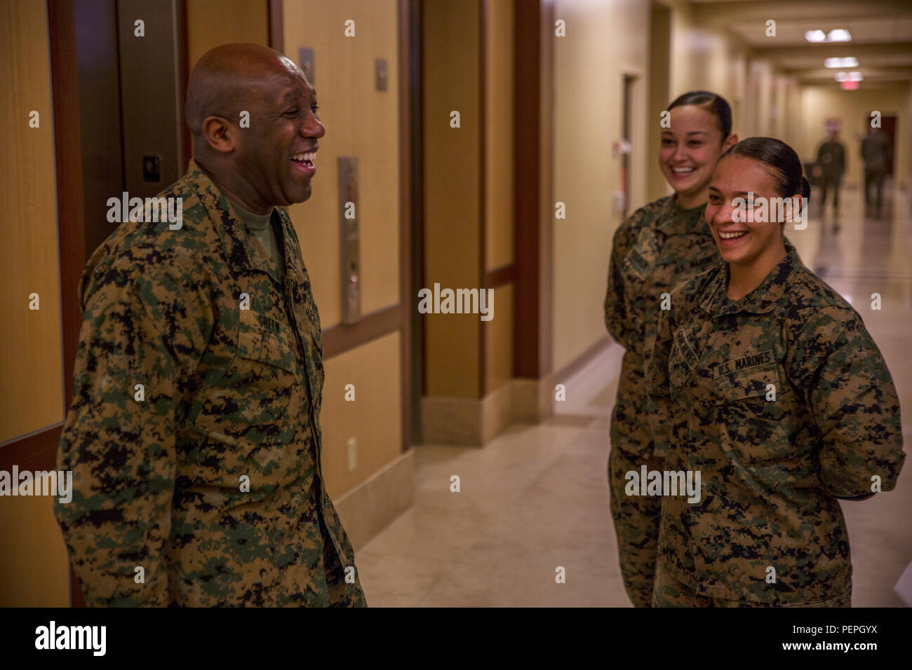 Sergeant Major of the Marine Corps, Sgt. Maj. Ronald L. Green receives ...