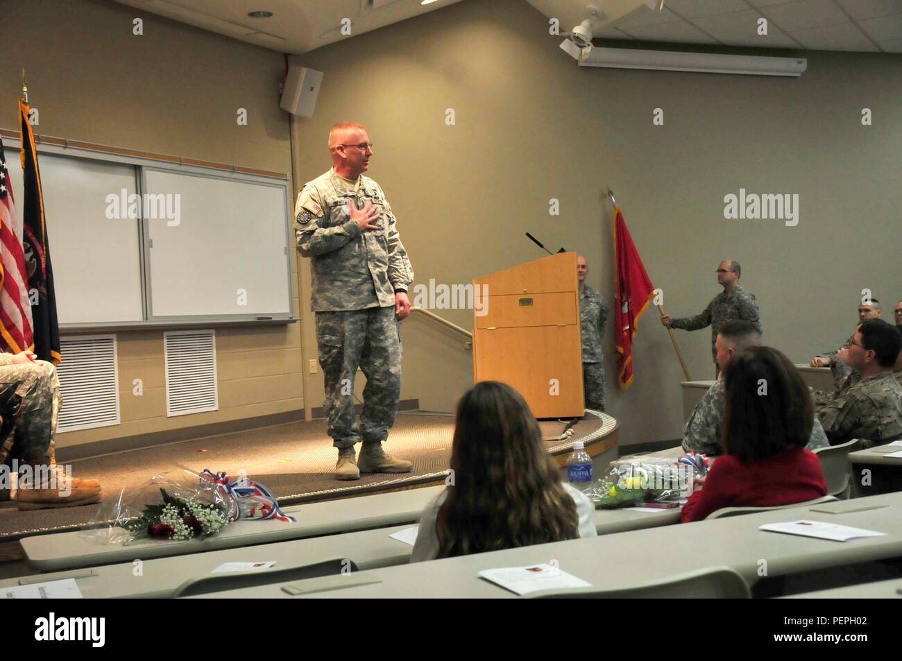 United States Army Col. Clark C. Barrett, commander of the 177th ...