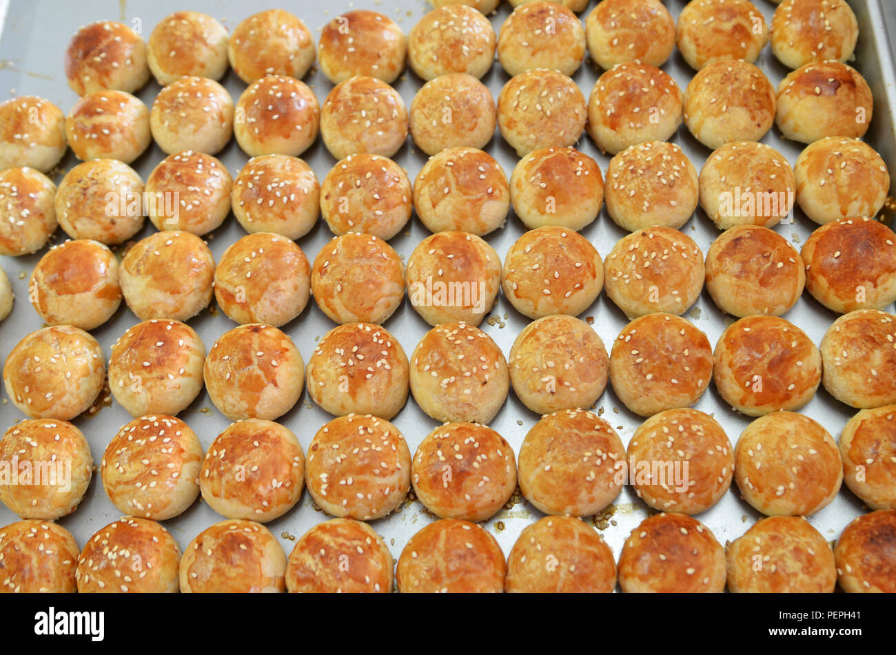 Penang famous local delight Tau Sar Pneah or Green Bean Biscuit Stock ...