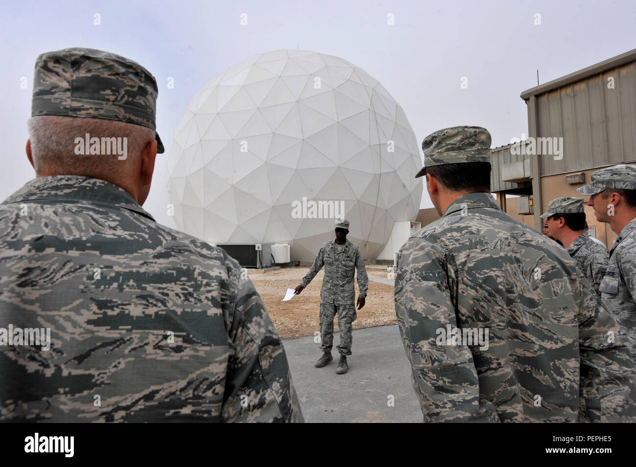 Lt. Col. Carlos Alford, 379th Expeditionary Communications Squadron ...
