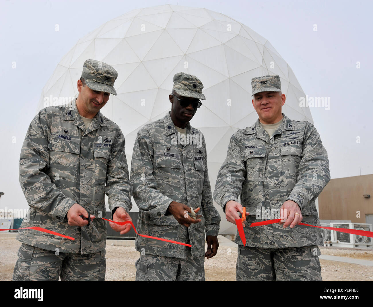 Col. Thomas Angelo, 379th Expeditionary Mission Support Group commander ...