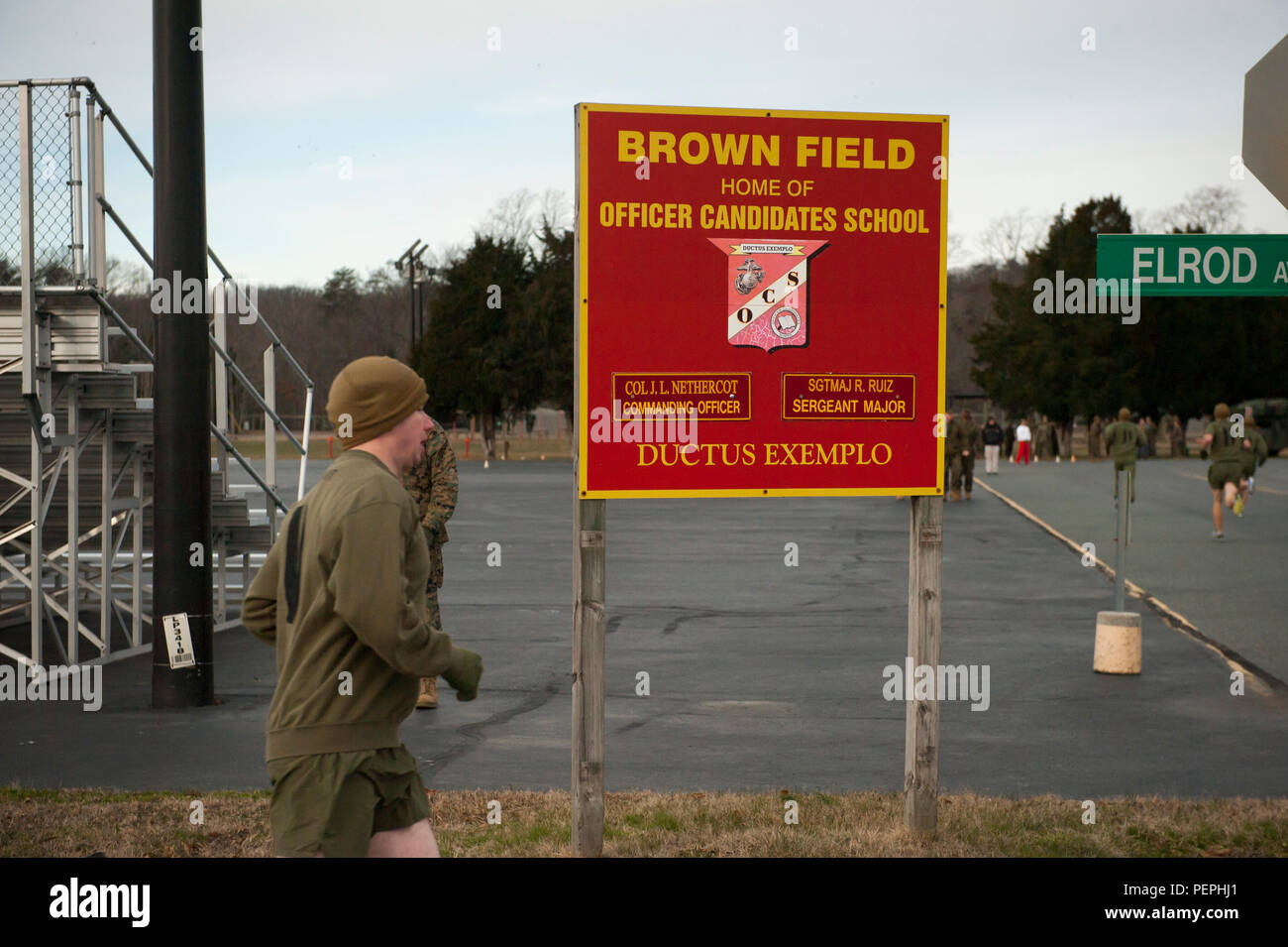 Marine Officer Candidates from Charlie and Delta Company attending ...