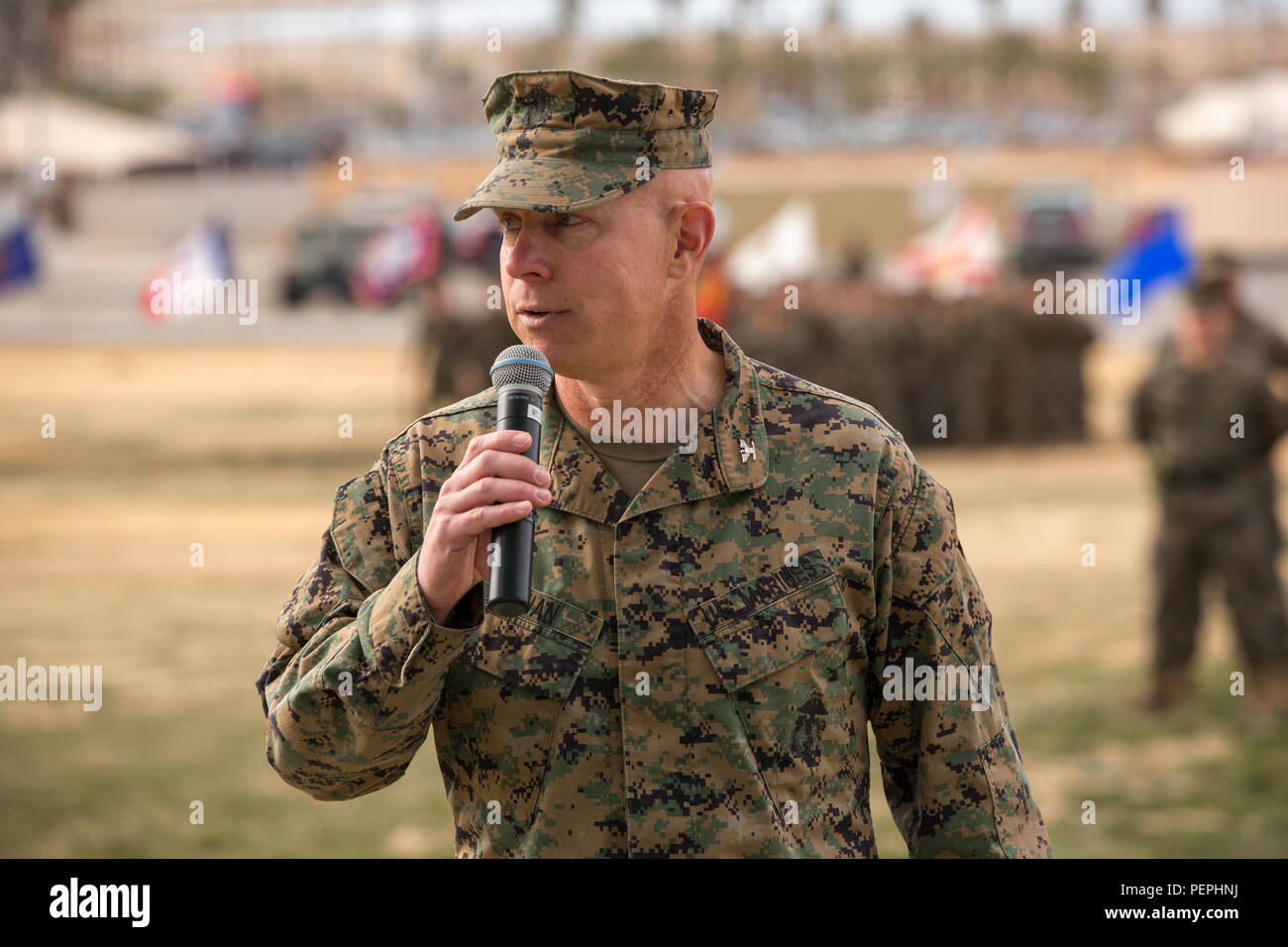 Col. William H. Vivian, commanding officer, 7th Marine Regiment, talks about the accomplishments ...