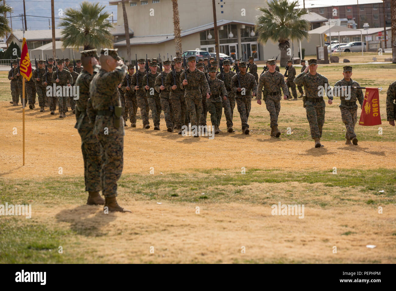 Lt. Col. Ross A. Parrish, outgoing battalion commander, 3rd Battalion ...