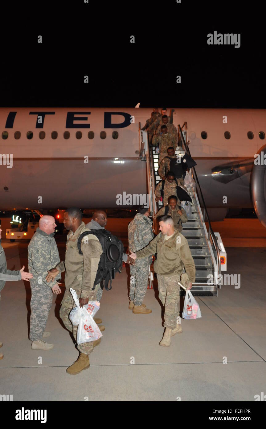 Soldiers assigned to the 1023rd Vertical Engineer Company, Louisiana ...