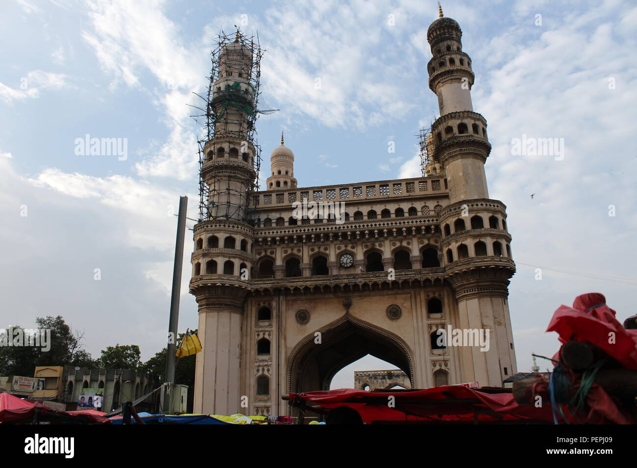 Charminar is a famous monument and mosque located in Hyderabad ...