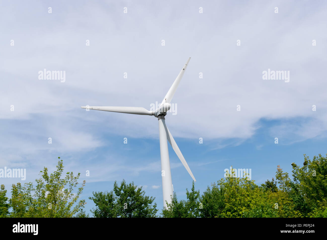 Wind turbine general view outside in the countryside Stock Photo - Alamy