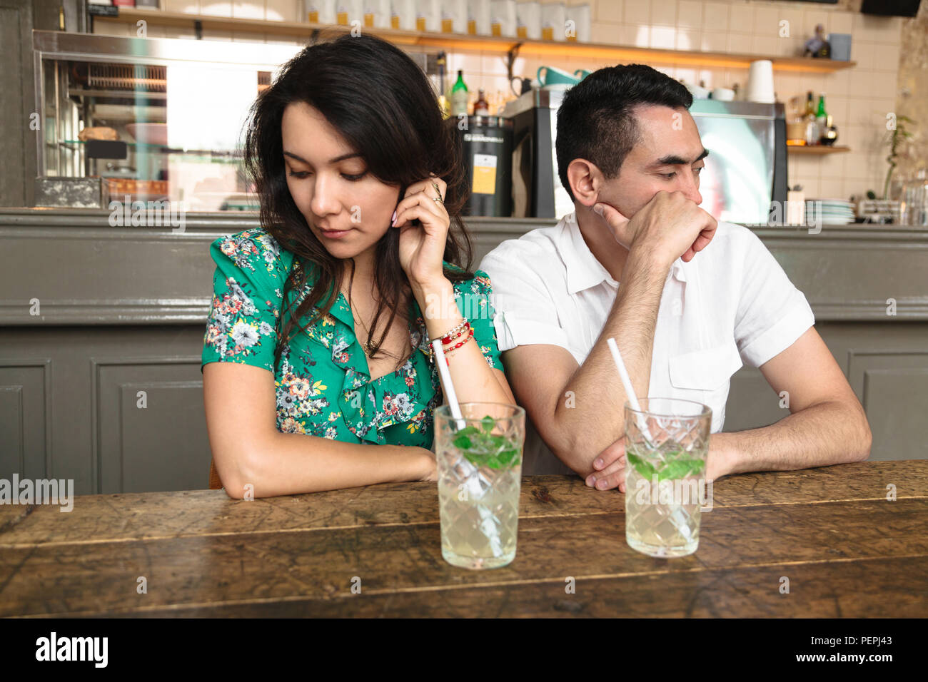 Young Couple Turned Away From Each Other Stock Photo Alamy young-couple-turned-away-from-each-other-stock-photo-alamy