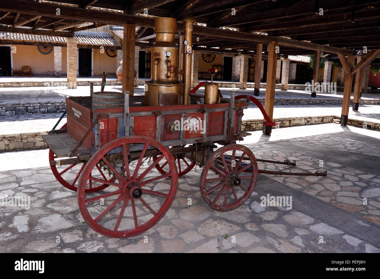 Historic greek fire engine hi-res stock photography and images - Alamy
