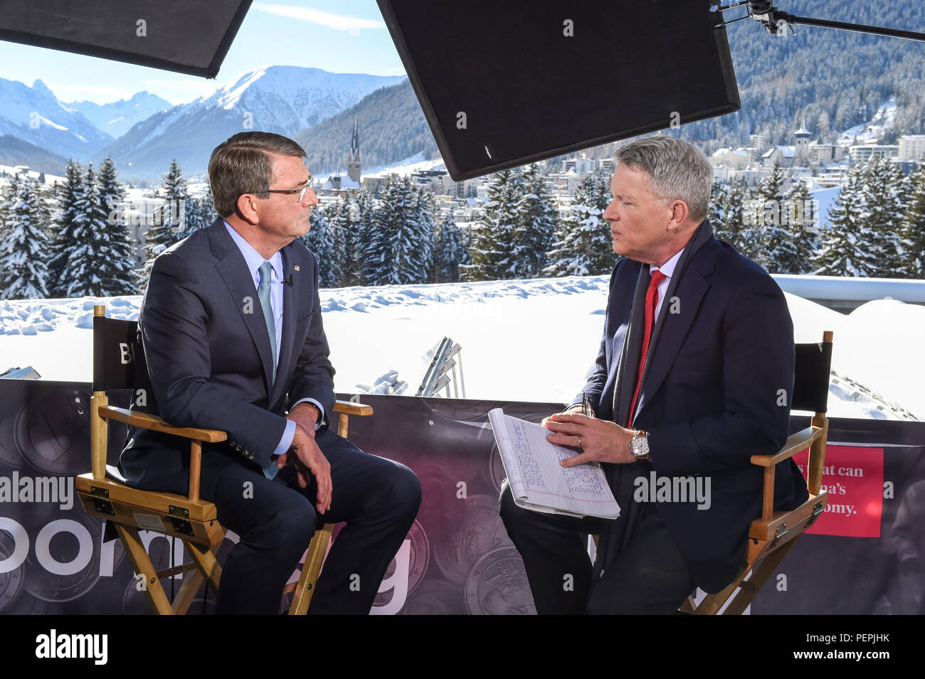 Secretary of Defense Ash Carter conducted an interview with Bloomberg ...