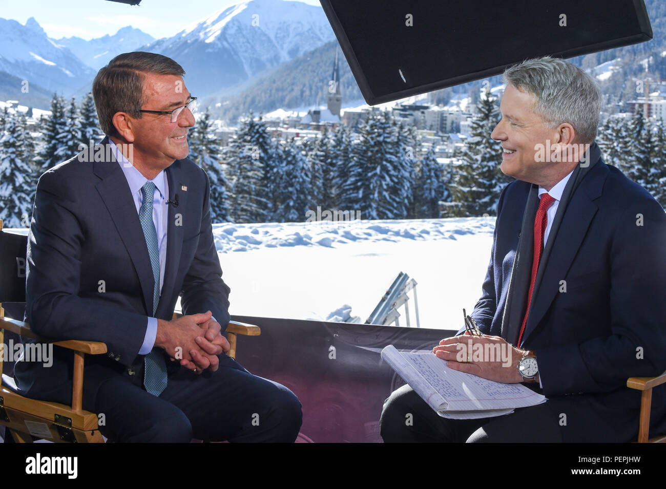 Secretary of Defense Ash Carter conducted an interview with Bloomberg ...