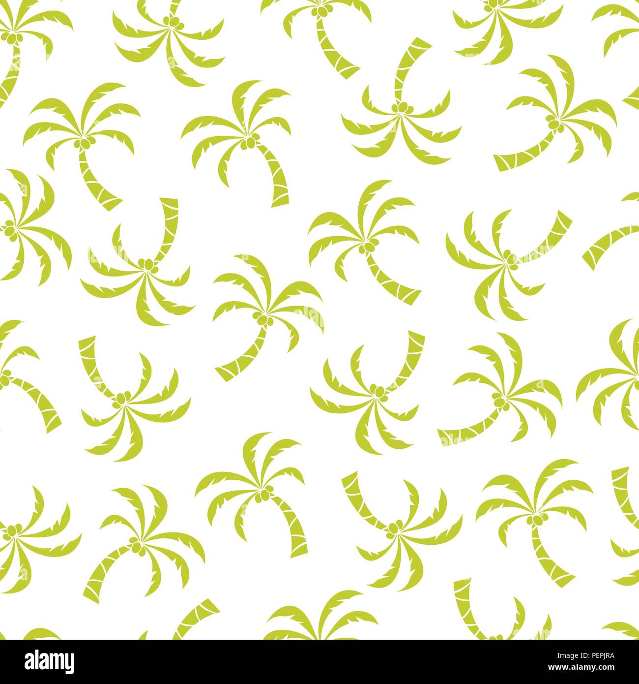 Seamless pattern with palm trees. Vector illustration Stock Vector ...