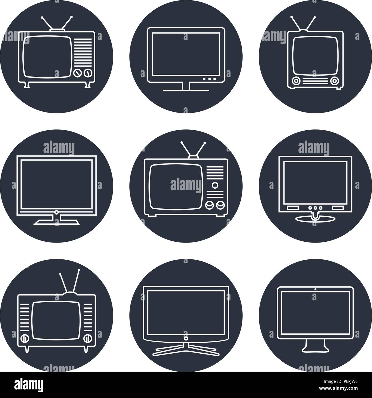 TV icons set. Linear vector icons Stock Vector Image & Art - Alamy TV icons set. Linear vector icons Stock Vector Image & Art - Alamy