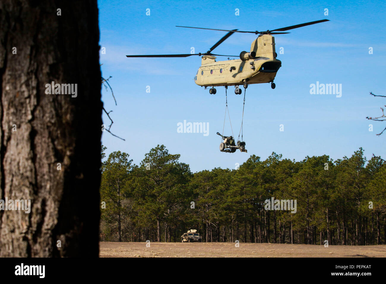 A CH-47 Chinook with the 3rd General Support Aviation Battalion, 82nd Combat Aviation Brigade ...