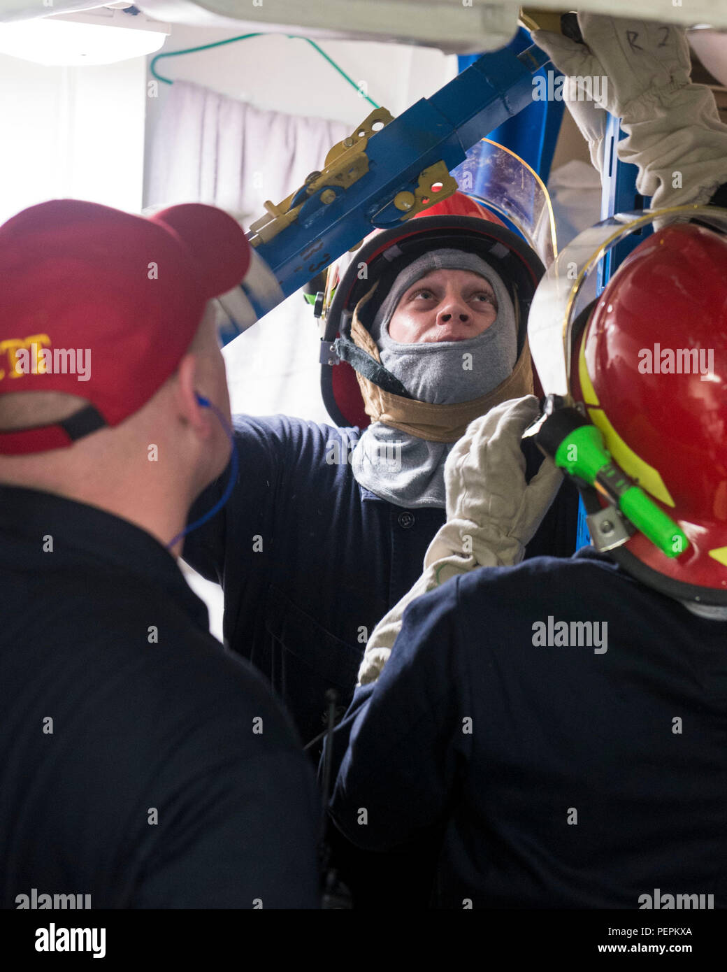 PACIFIC OCEAN (Jan. 22, 2016) -- Logistics Specialist 3rd Class Jesse ...