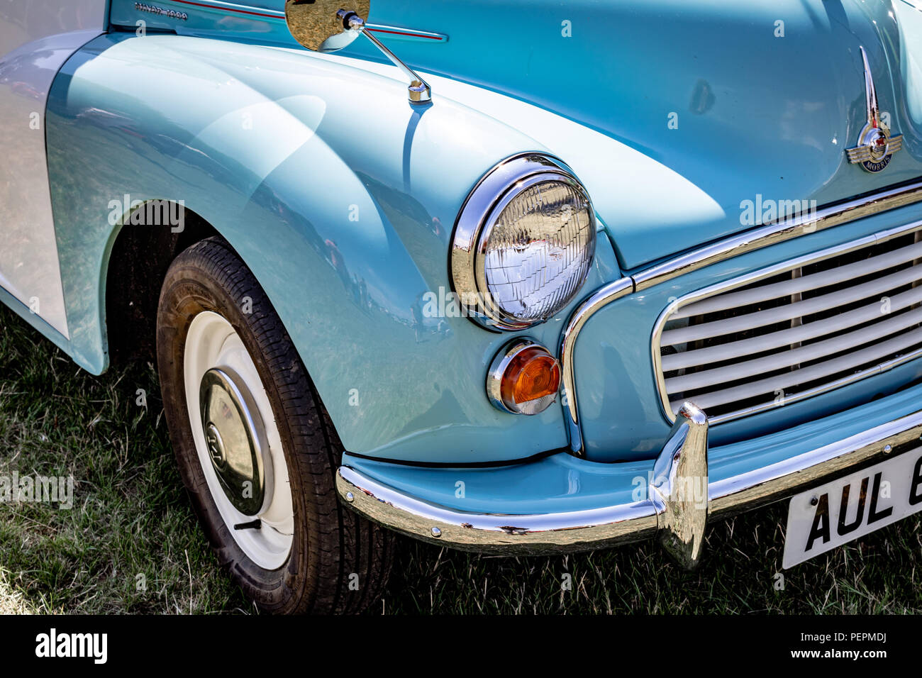 vintage morris minor police patrol car, resored to its former glorry at ...