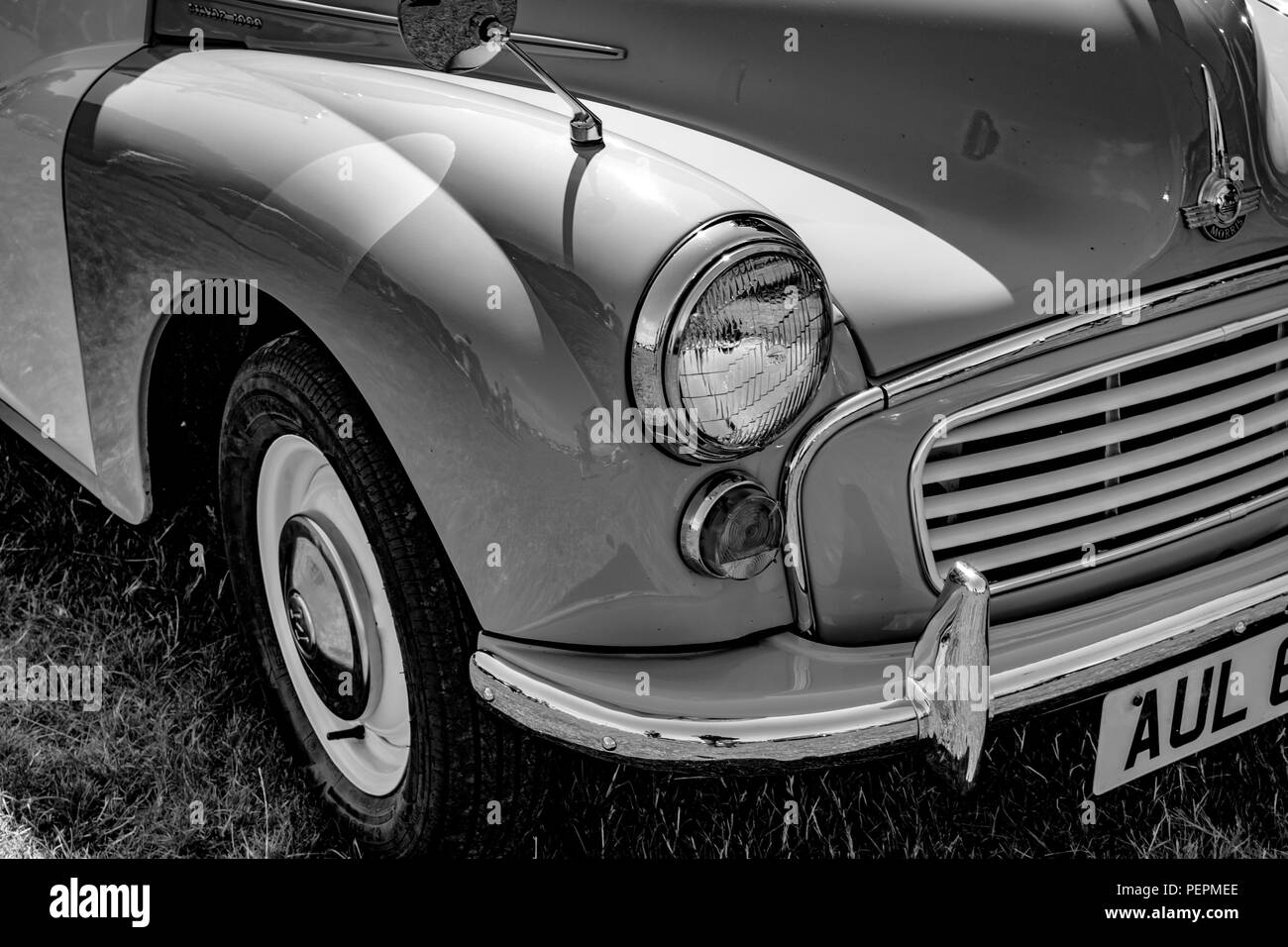 vintage morris minor police patrol car, resored to its former glorry at ...