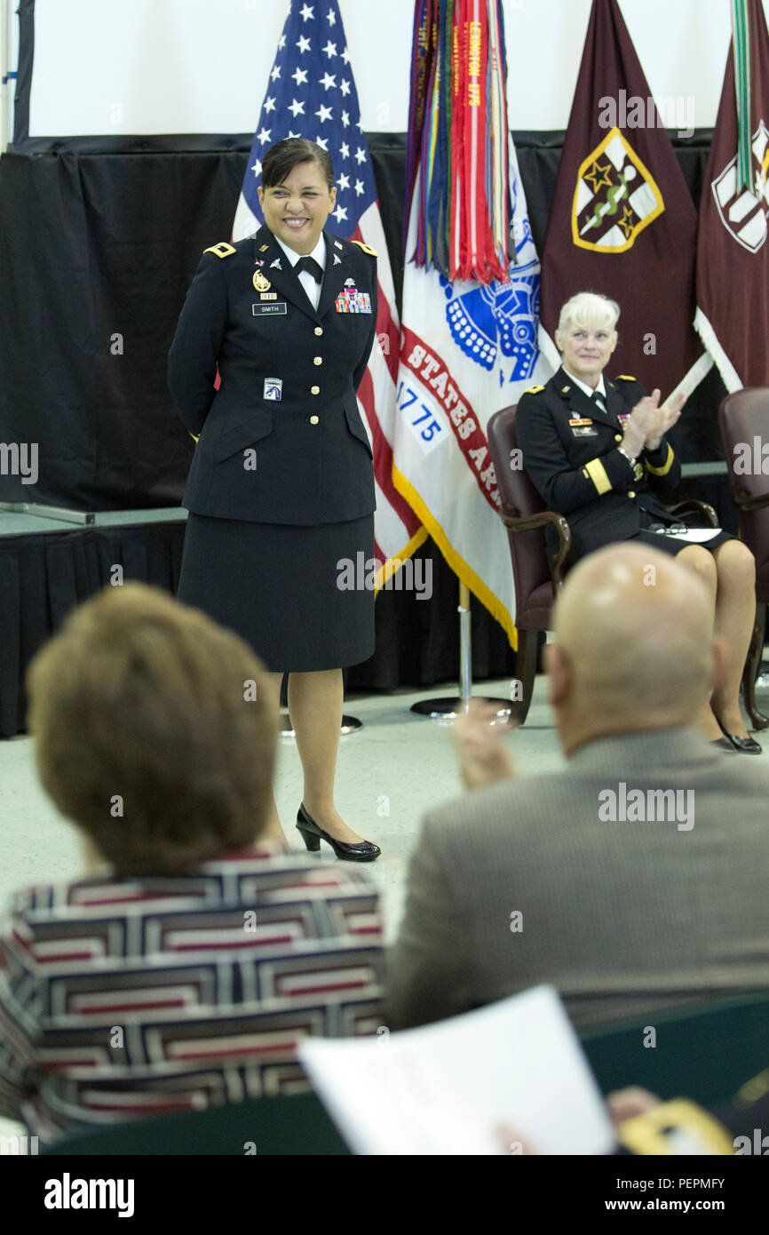 U.S. Army Reserve Brig. Gen. Tracy L. Smith, left, is the newest ...