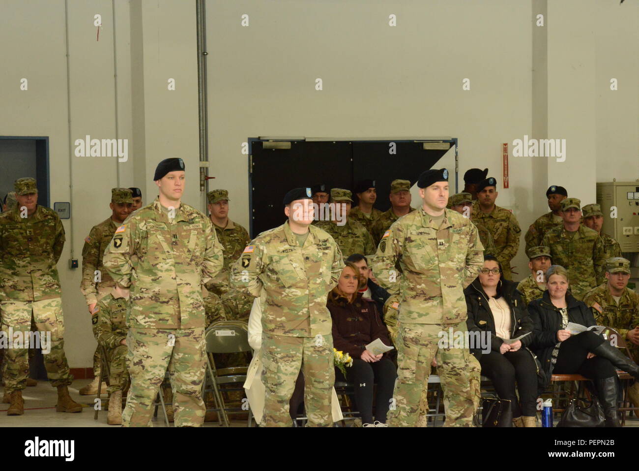 (From left to right) Capt. Richard M. Lofthouse, incoming commander, of ...