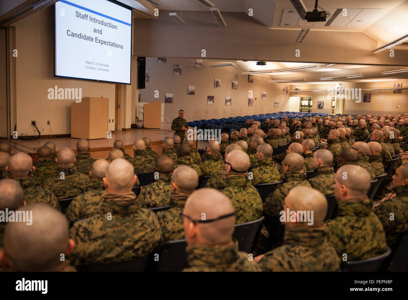 Marine Officer Candidates attending Officer Candidate Class-221 are ...