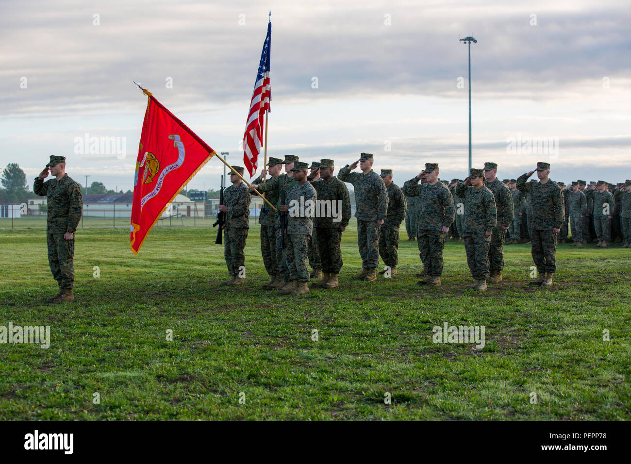 U.S. Marine Corps Sgt. Matthew A. Sprankle is awarded the Navy and ...